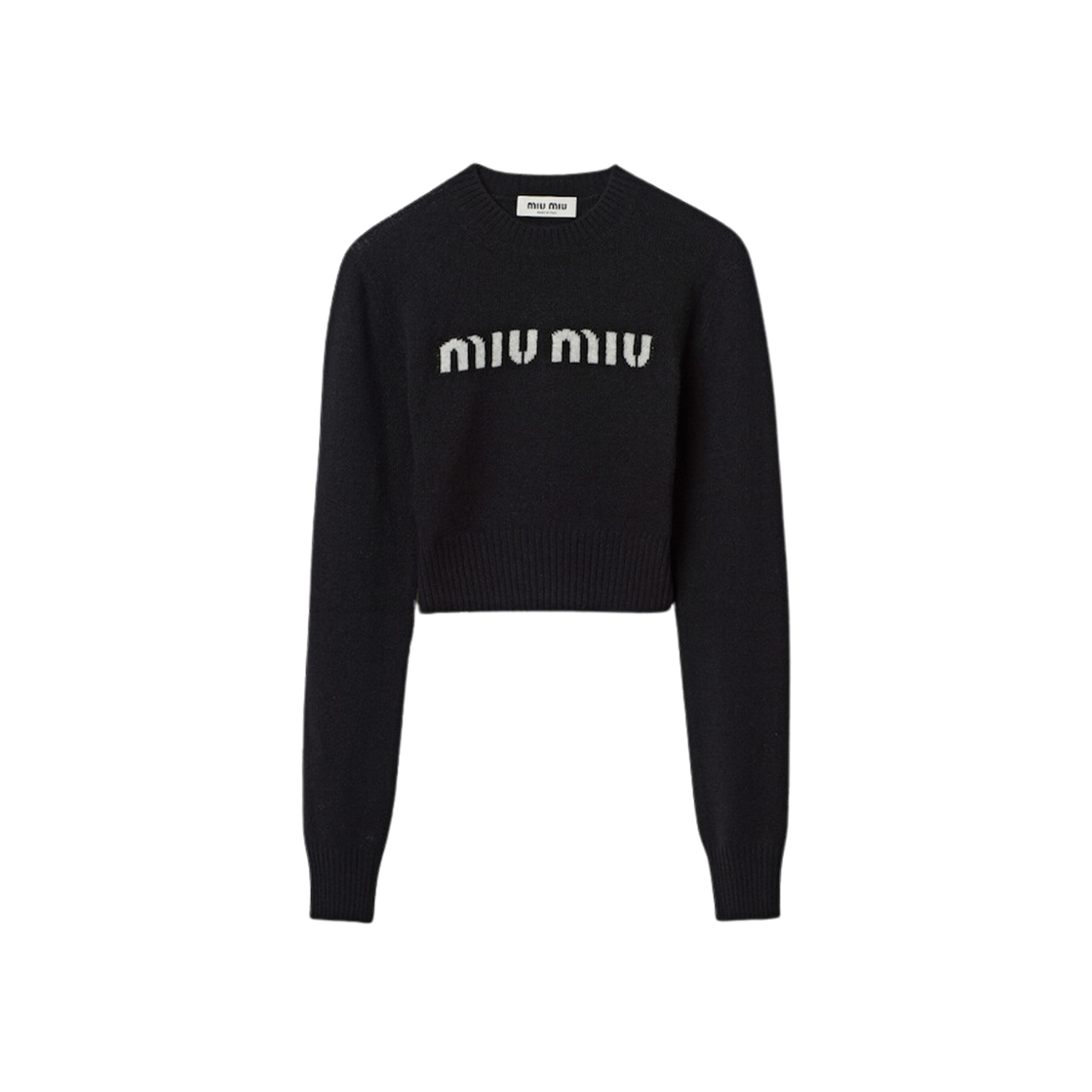 (W) 미우 미우 울 스웨터 인디고 블루 | Miu Miu | KREAM