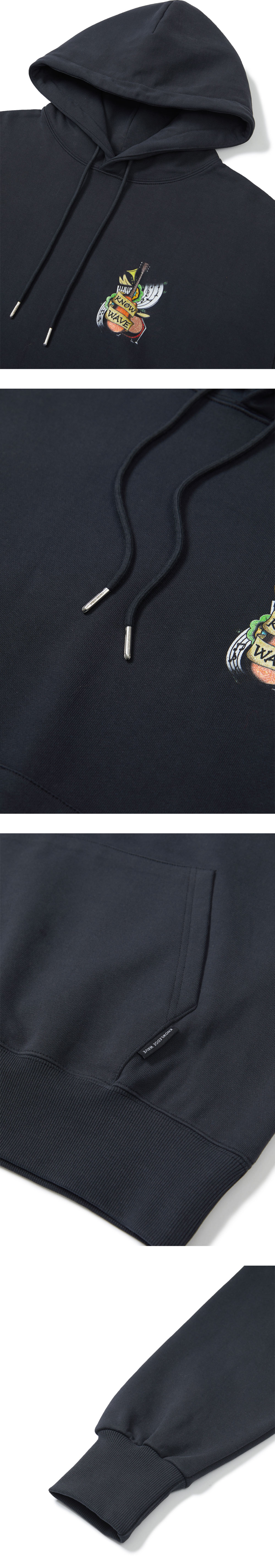 노우웨이브 뮤직 후디 다크차콜 | Knowwave | KREAM