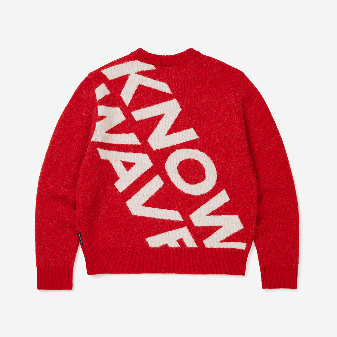 노우웨이브 모헤어 자카드 스웨터 레드 | Knowwave | KREAM