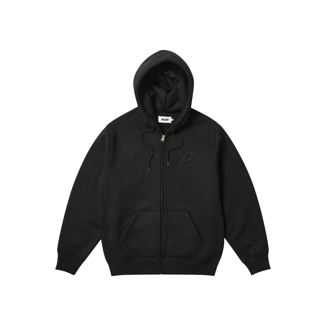 팔라스 써멀 엠보스 P3 집 후드 블랙 - 24FW | Palace | KREAM