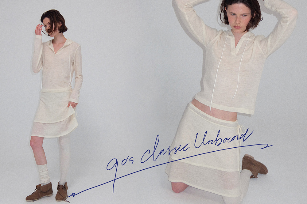 엘엘엘 디자인 스튜디오 와플 헨리넥 롱 슬리브 티 밀크 화이트 | LLLDESIGNSTUDIO | KREAM