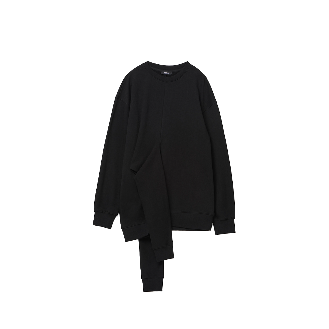 고엔제이 노티드 디테일 스웨트셔츠 블랙 | GOEN.J | KREAM