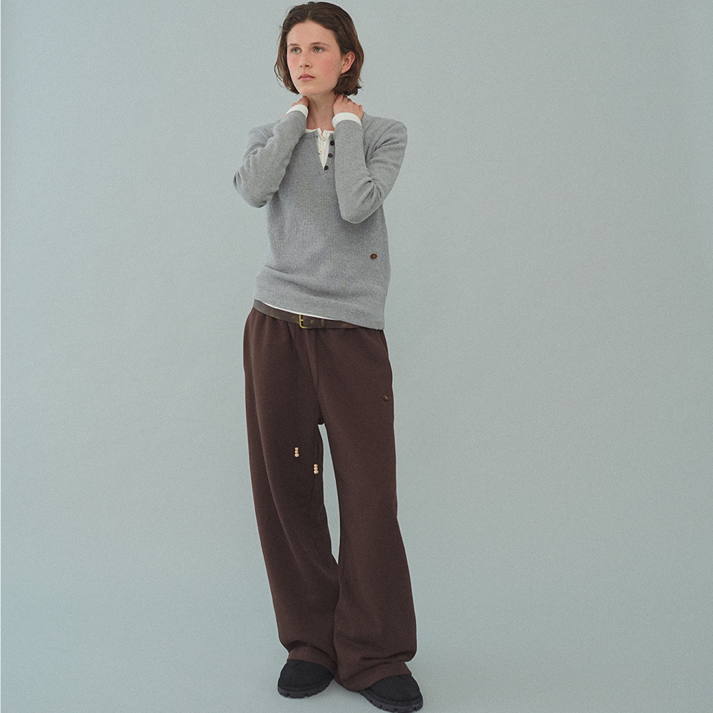 엘엘엘 디자인 스튜디오 엘엘엘 90S 스웻 팬츠 브라운 | LLLDESIGNSTUDIO | KREAM