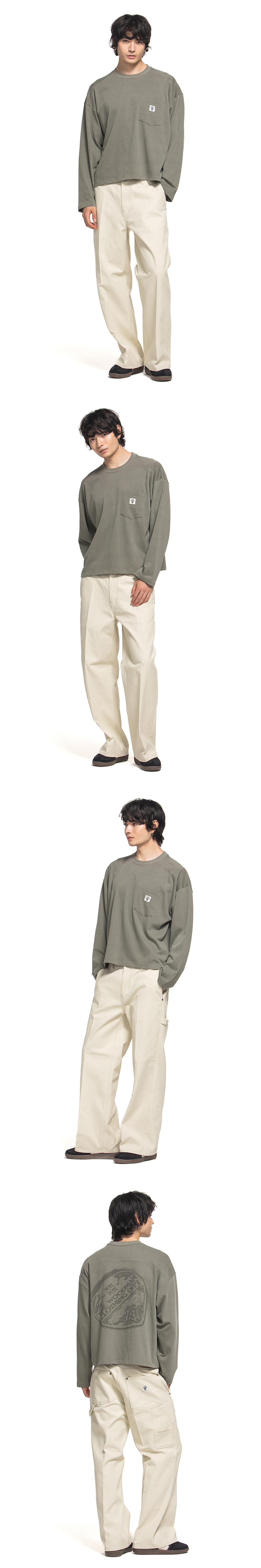 우드먼 왁스 실링 롱 슬리브 카키 | WOODMAN | KREAM