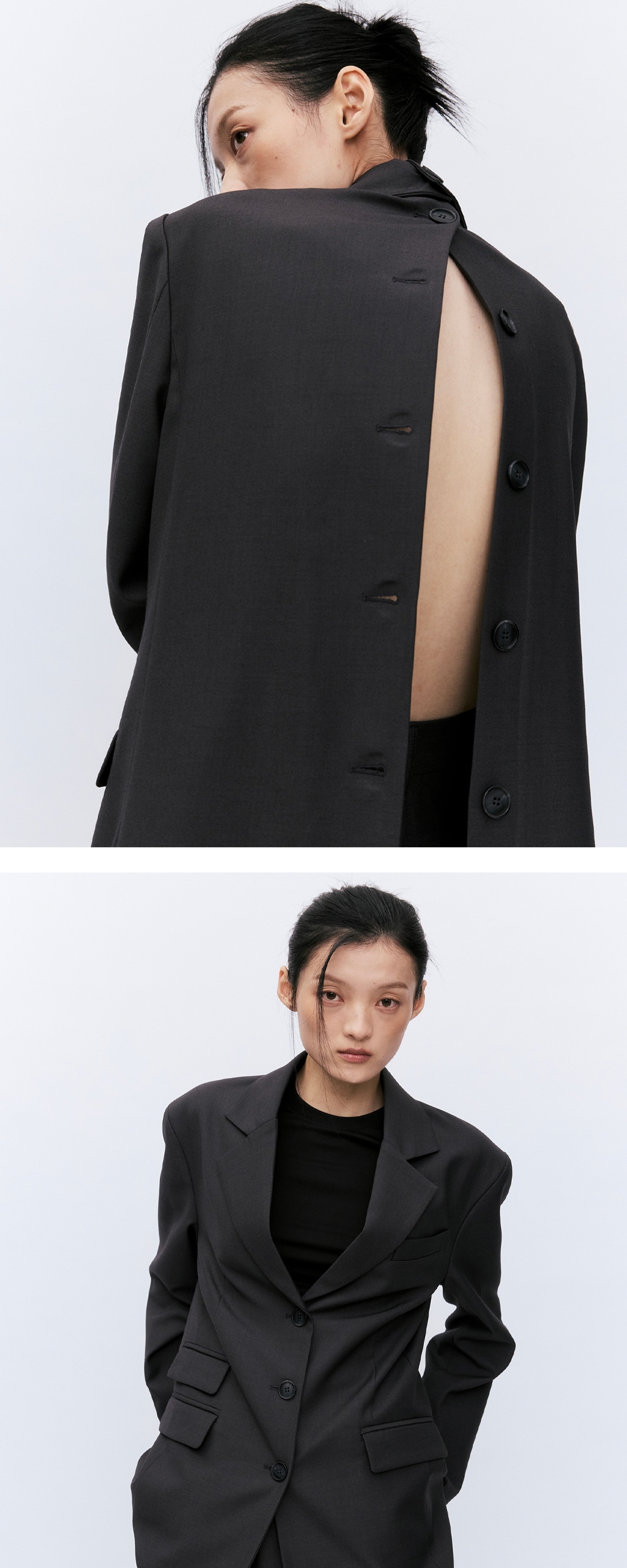 유지 테일러드 셋업 자켓 그레이 | YUJI | KREAM