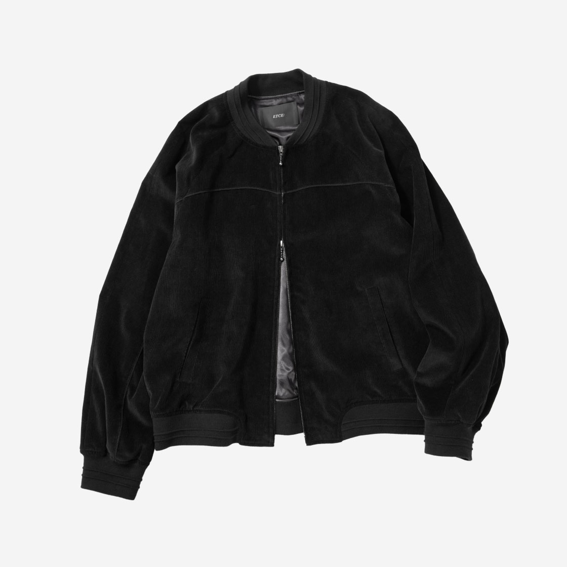 이티씨이 코듀로이 래글런 자켓 블랙 | ETCE | KREAM