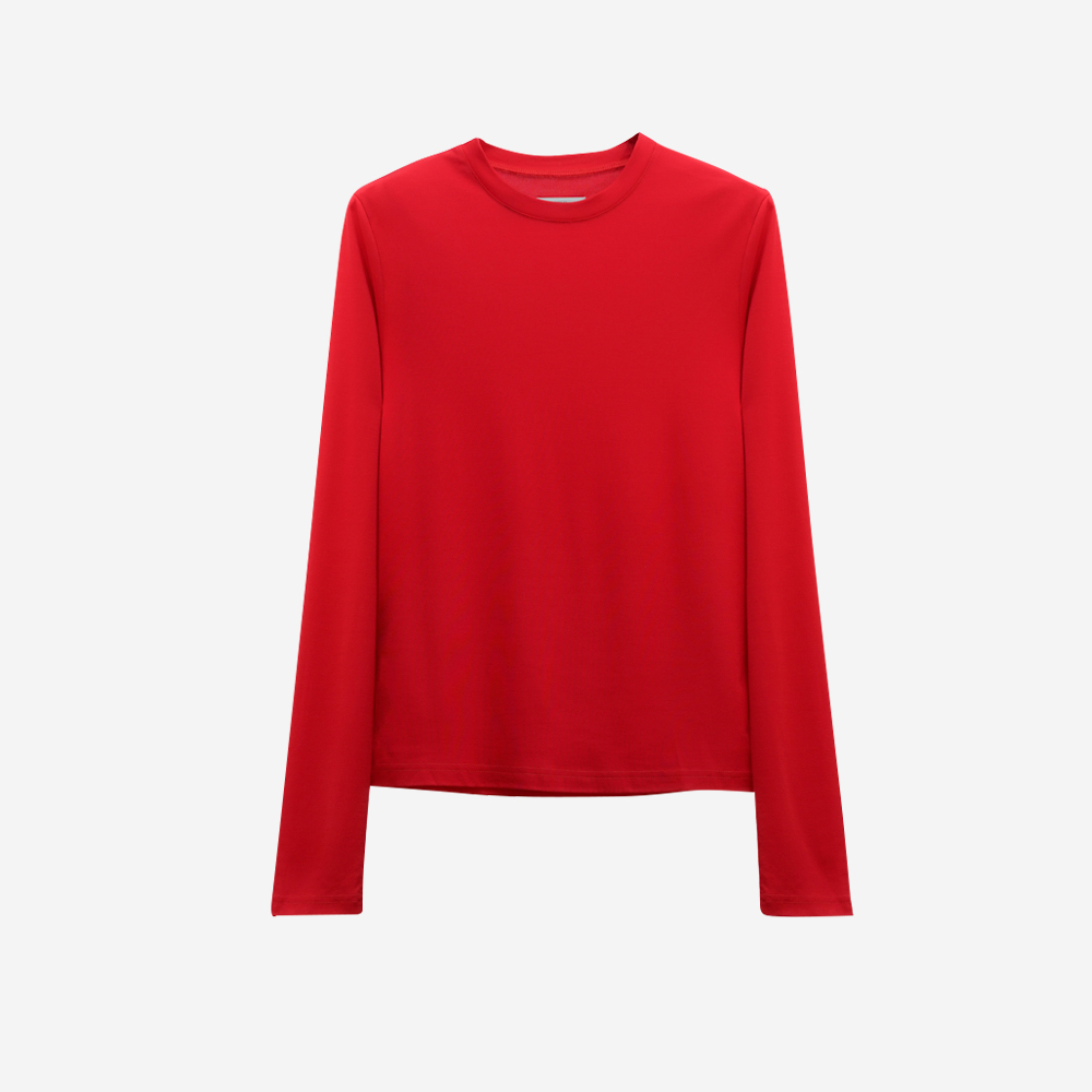 유지 이너슬리브티셔츠 레드 | YUJI | KREAM