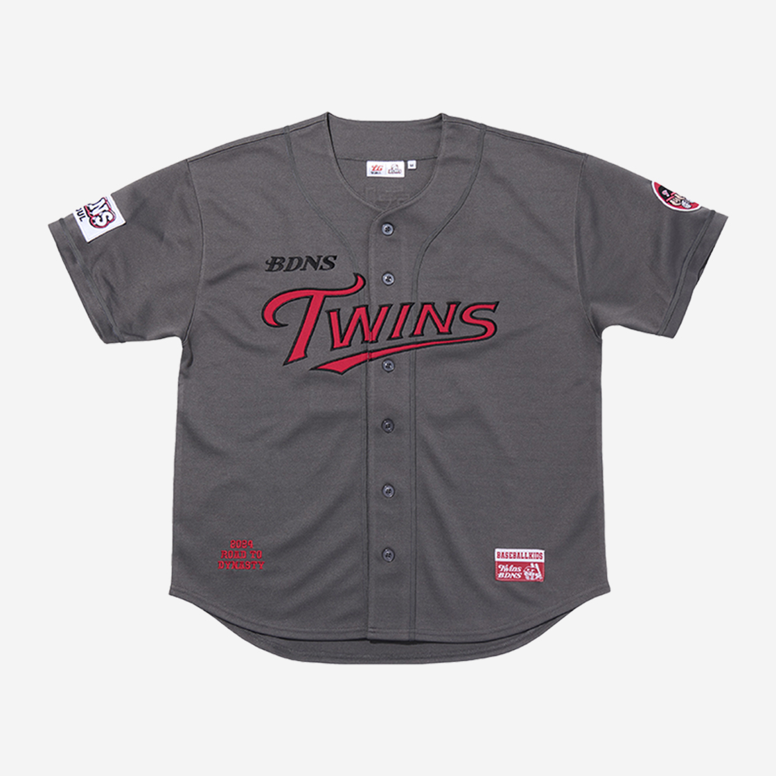 빠더너스 x LG 트윈스 레트로 로고 베이스볼 져지 그레이 (논 마킹 버전) | BDNS-LG TWINS | KREAM