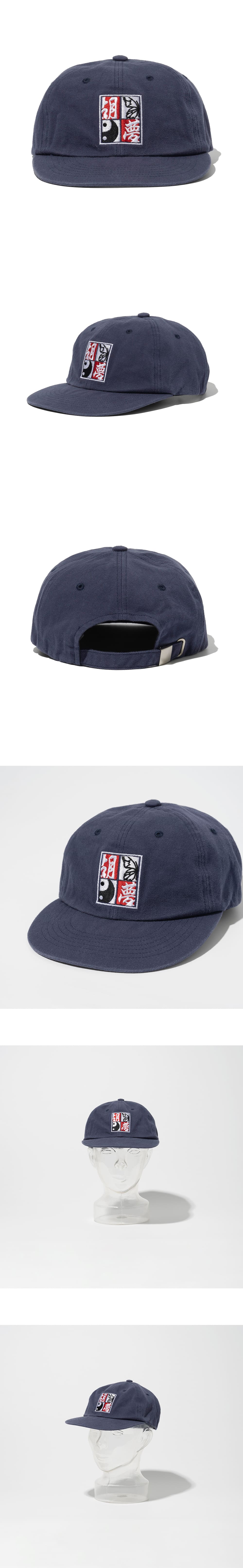 패슬 스퀘어 워시드 캡 네이비 | FASTLE | KREAM