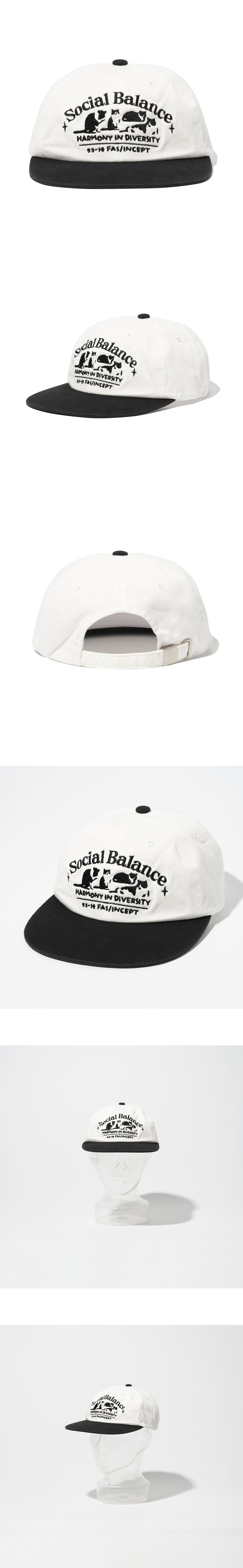 패슬 소셜 캣츠 워시드 캡 화이트 | FASTLE | KREAM