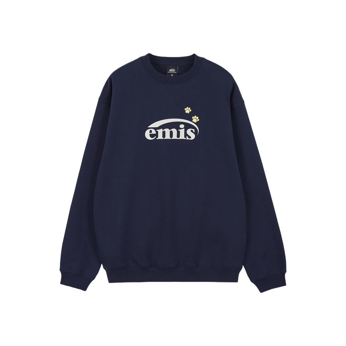 이미스 풋 프린티드 스웨트셔츠 네이비 | Emis | KREAM