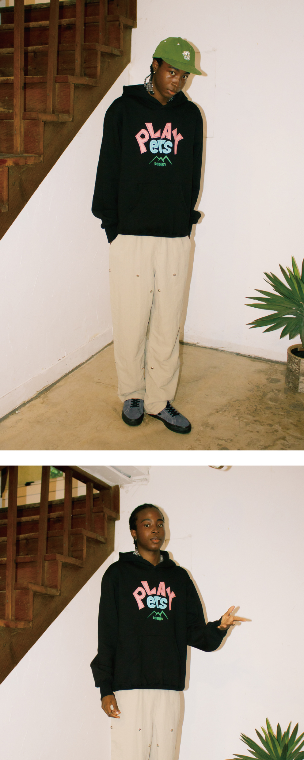 이알에스코 플레이 후드 블랙 | ersco | KREAM