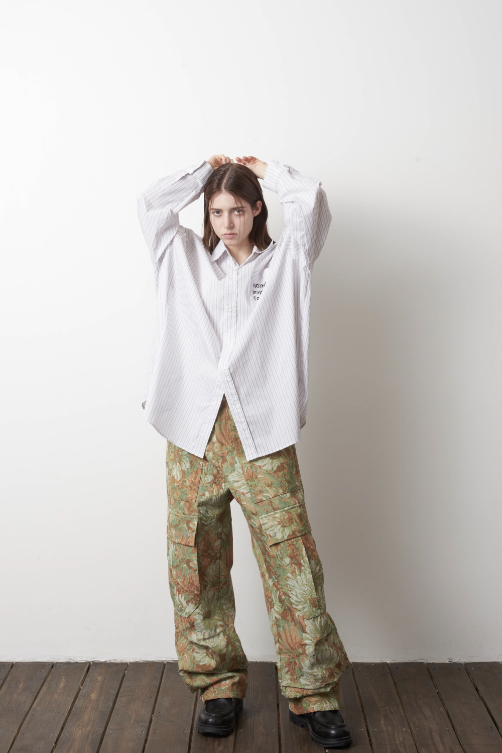 호노 리포트 자카드 카고 팬츠 그린 가든 | Hono Report | KREAM