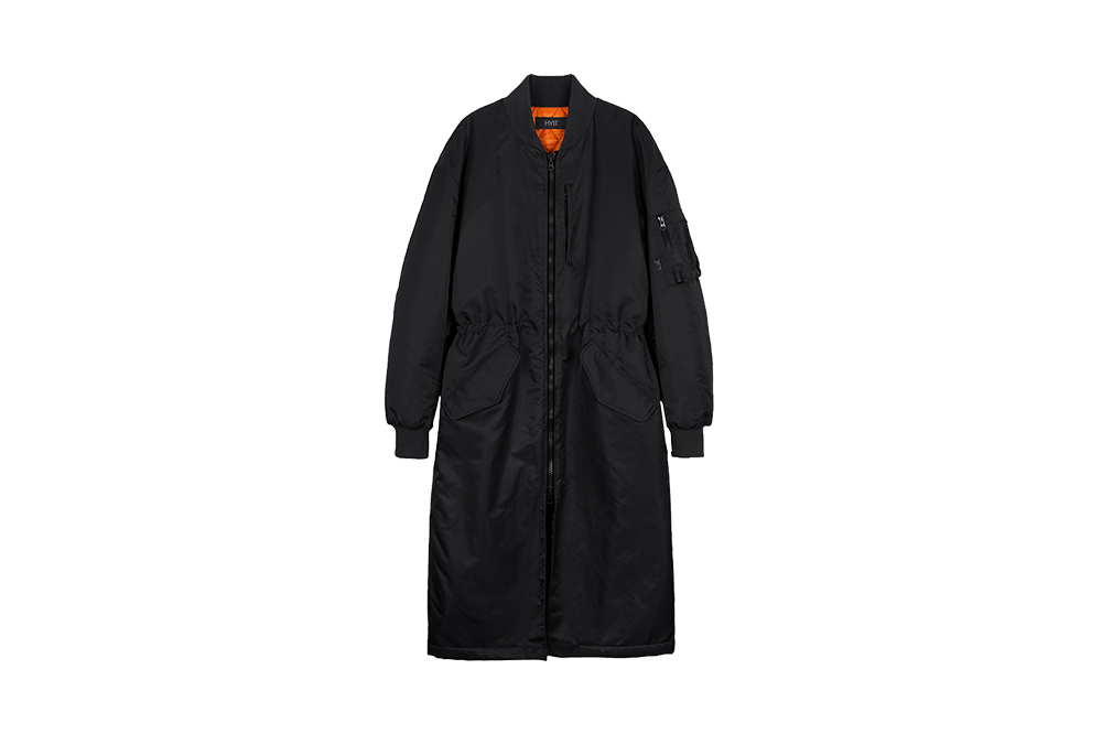 하이투 허리 벨트 롱 MA-1 점퍼 블랙 | HYII | KREAM