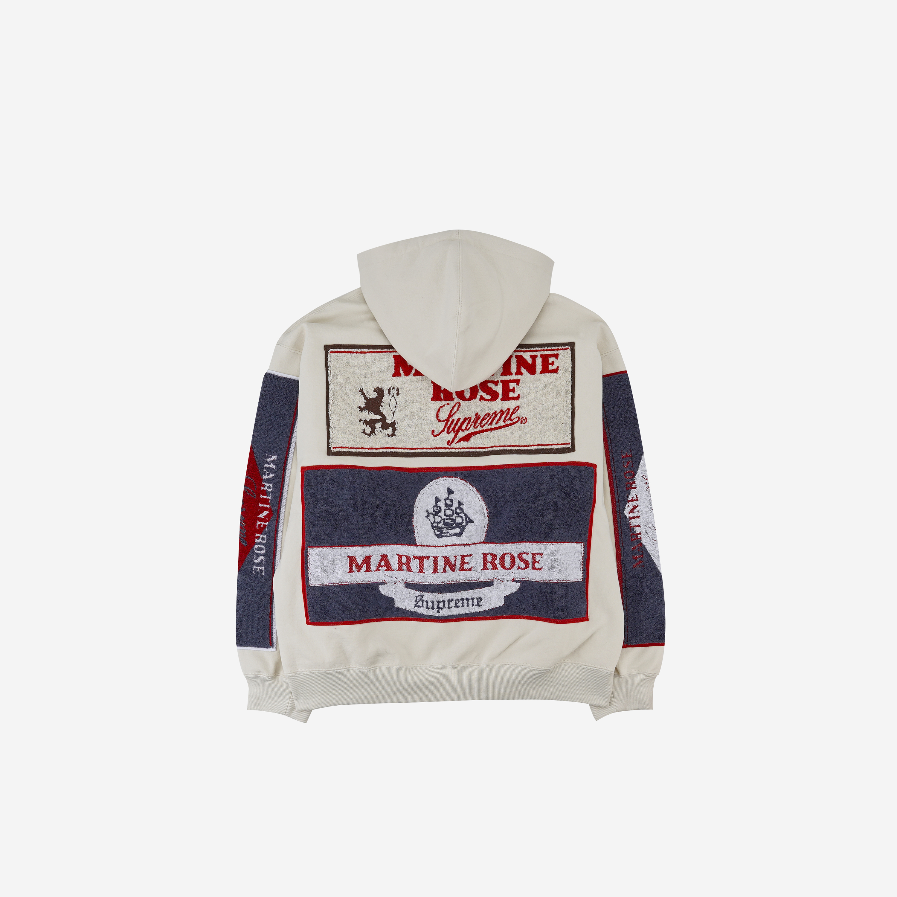 슈프림 x 마틴 로즈 타월 집업 후드 스웨트셔츠 화이트 - 24FW | KREAM