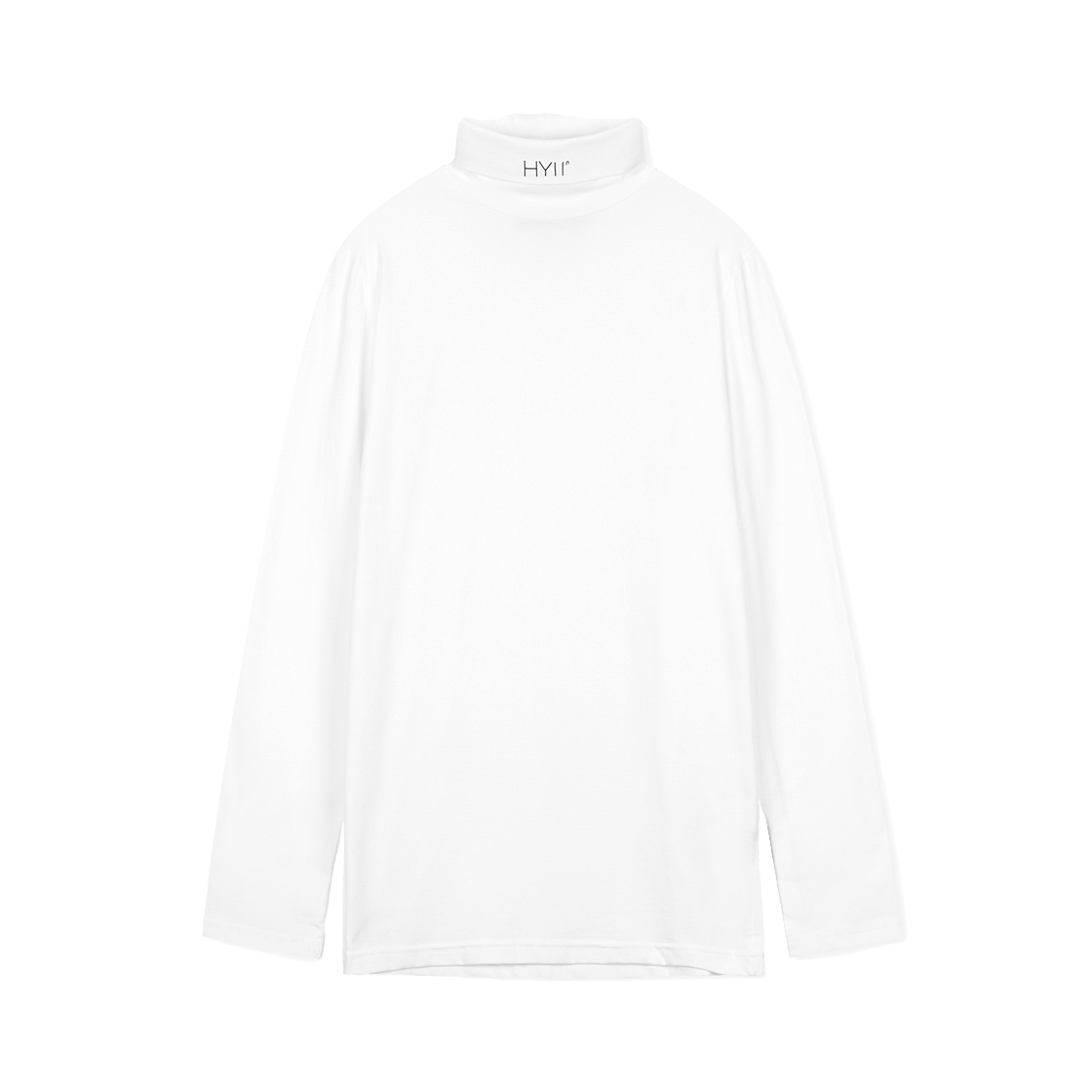 하이투 스탠다드 핏 터틀넥 풀오버 화이트 | HYII | KREAM