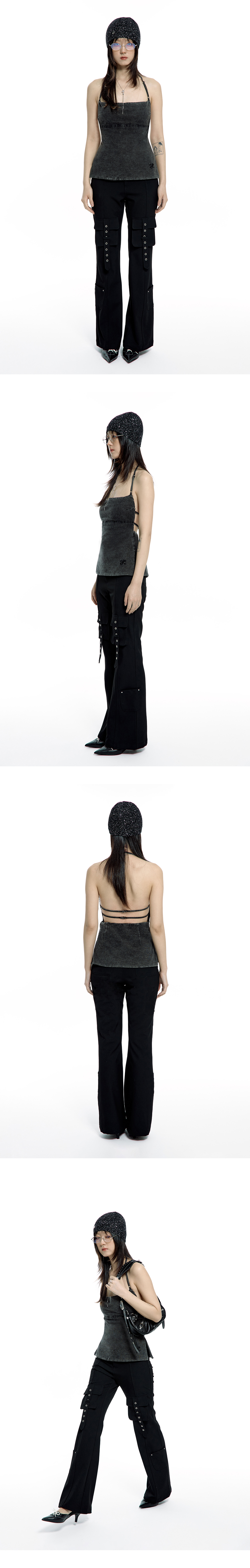 러프넥 데님 슬리브리스 탑 | Roughneck | KREAM