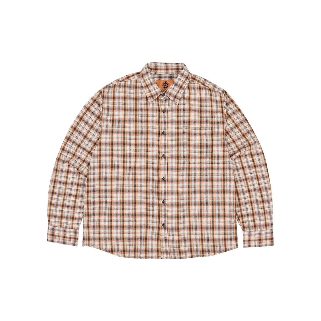 이알에스코 플란넬 플레이드 셔츠 오렌지 | ersco | KREAM