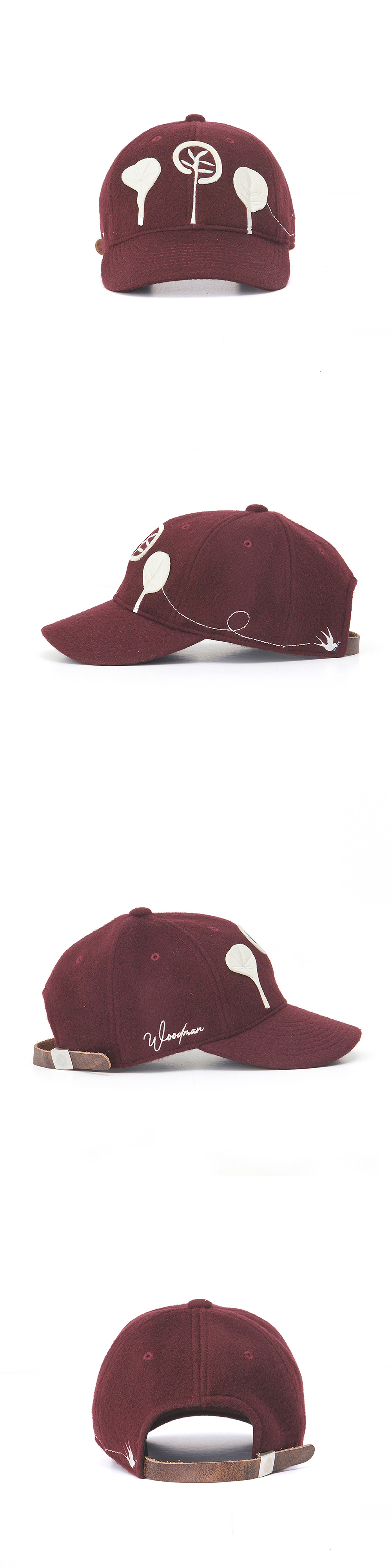 우드먼 스왈로우 울 볼캡 버건디 | WOODMAN | KREAM