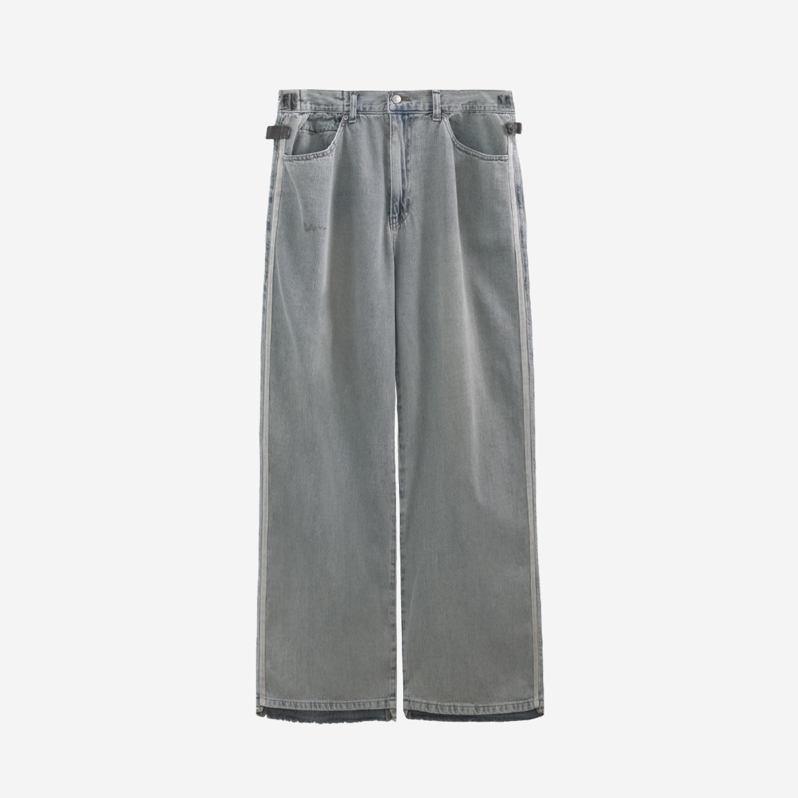 폴리테루 리빌드 고시마 데님 팬츠 타입 002 (테이프) 블루 그레이 | Polyteru | KREAM