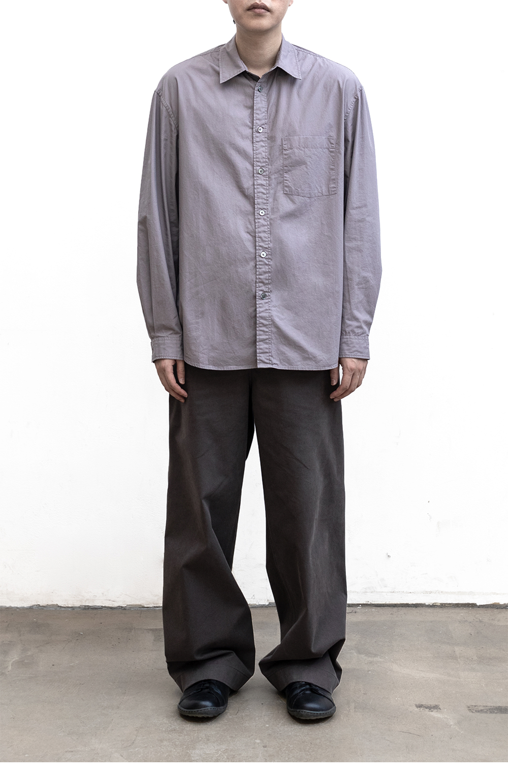 고낙 워시드 글리치 셔츠 슬레이트 핑크 | Gonak | KREAM