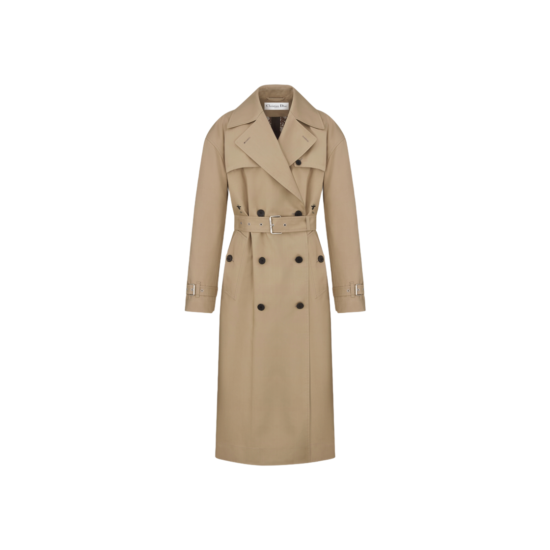 (W) 디올 코튼 개버딘 트렌치 코트 베이지 | Dior | KREAM
