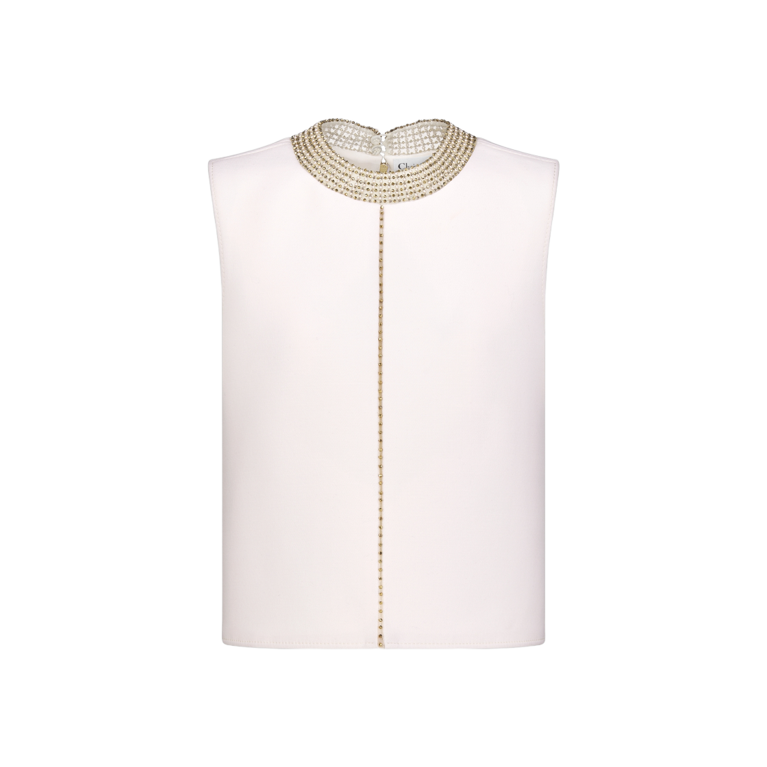 (W) 디올 울 앤 실크 자수 탑 에크루 | Dior | KREAM