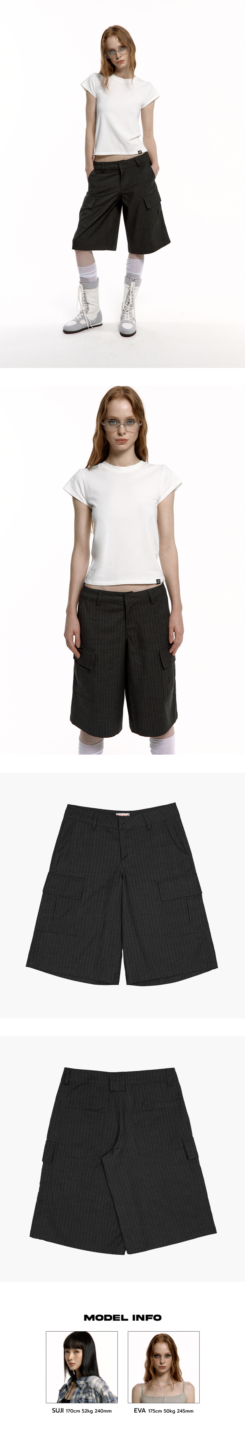 러프넥 스트라이프 버뮤다 팬츠 | Roughneck | KREAM