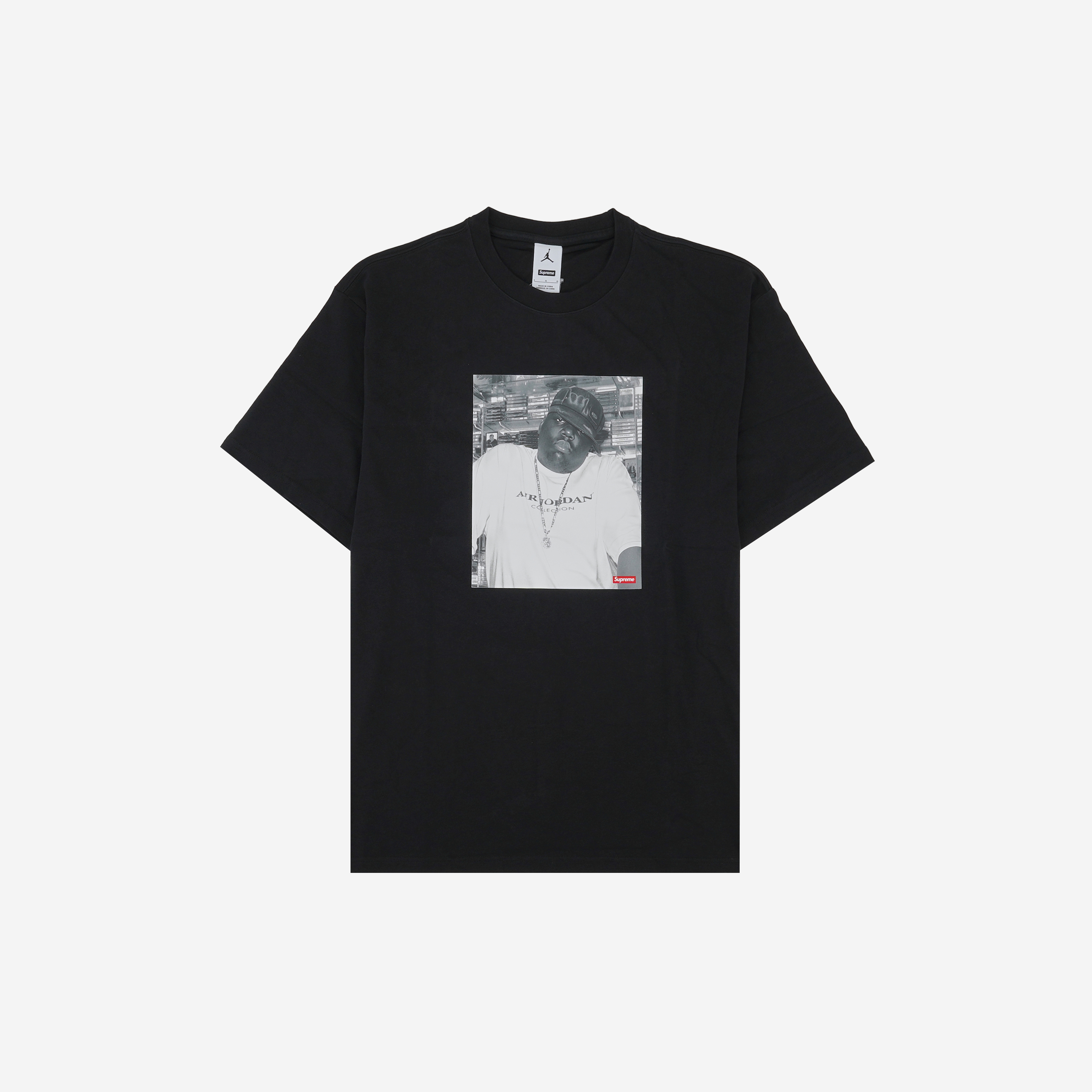 슈프림 x 조던 비기 숏슬리브 탑 블랙 - 24FW | KREAM