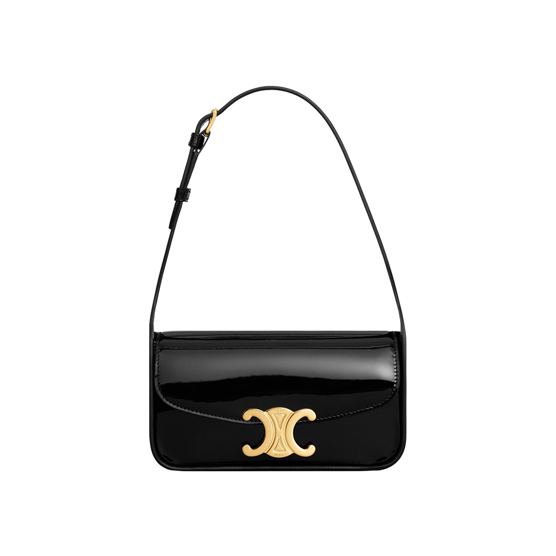 셀린느 테렌스 페이턴트 카프스킨 숄더백 블랙 | Celine | KREAM