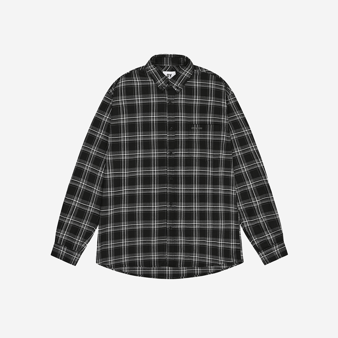 오와이 B.S 체크 셔츠 블랙 | OY | KREAM