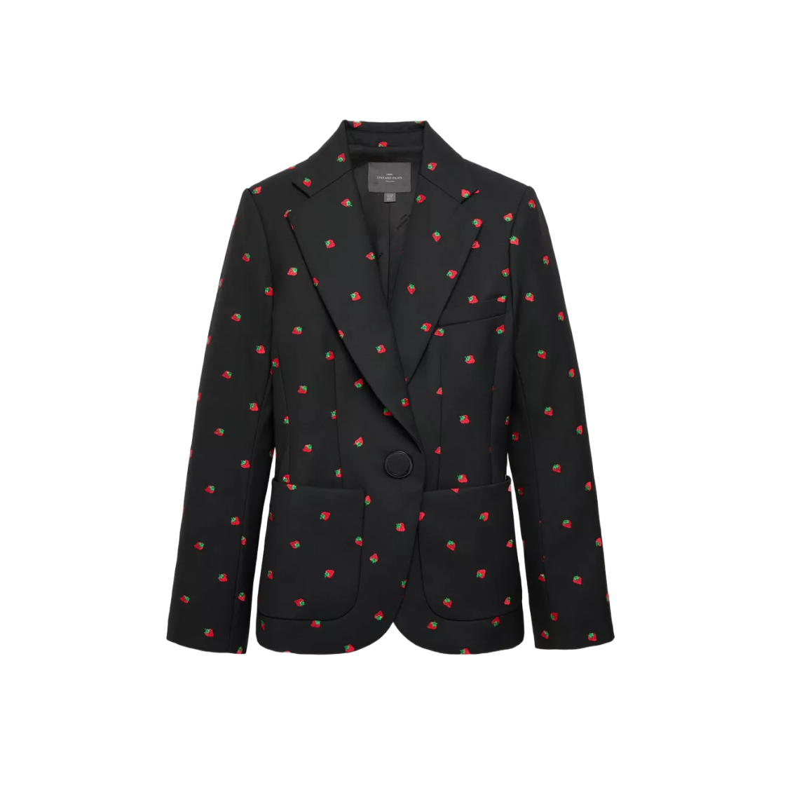(W) 자라 x 스테파노 필라티 스트로베리 울 블레이저 블랙 | Zara | KREAM