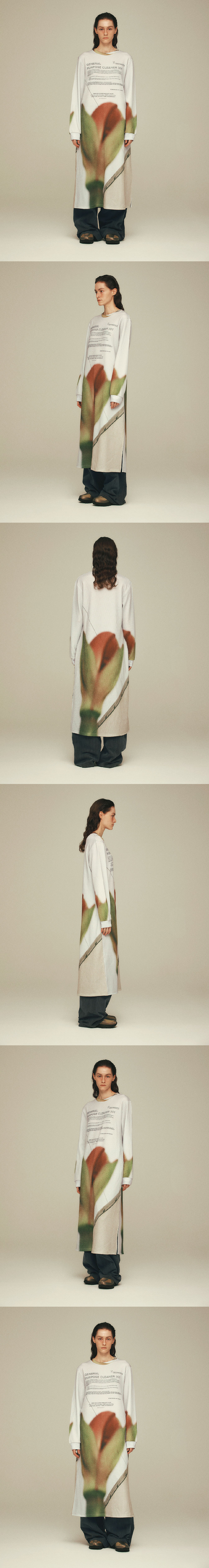 씬 플라워 니트 롱 슬리브 드레스 컬러 | SEEN | KREAM