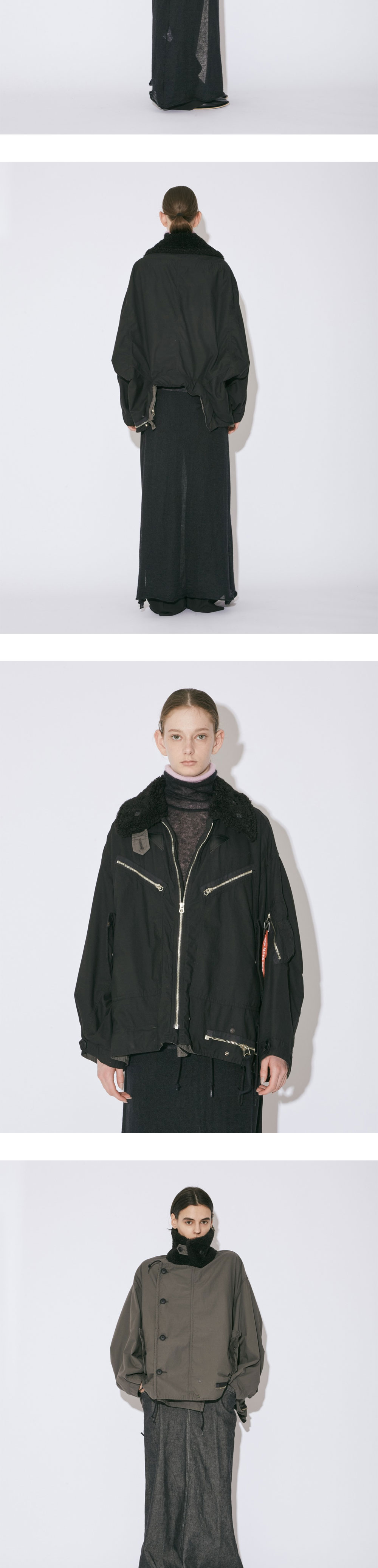 뷰티풀피플 x 알파 우먼 더블 엔드 CN 모즈 코트 블랙 - 24FW | Beautiful People | KREAM