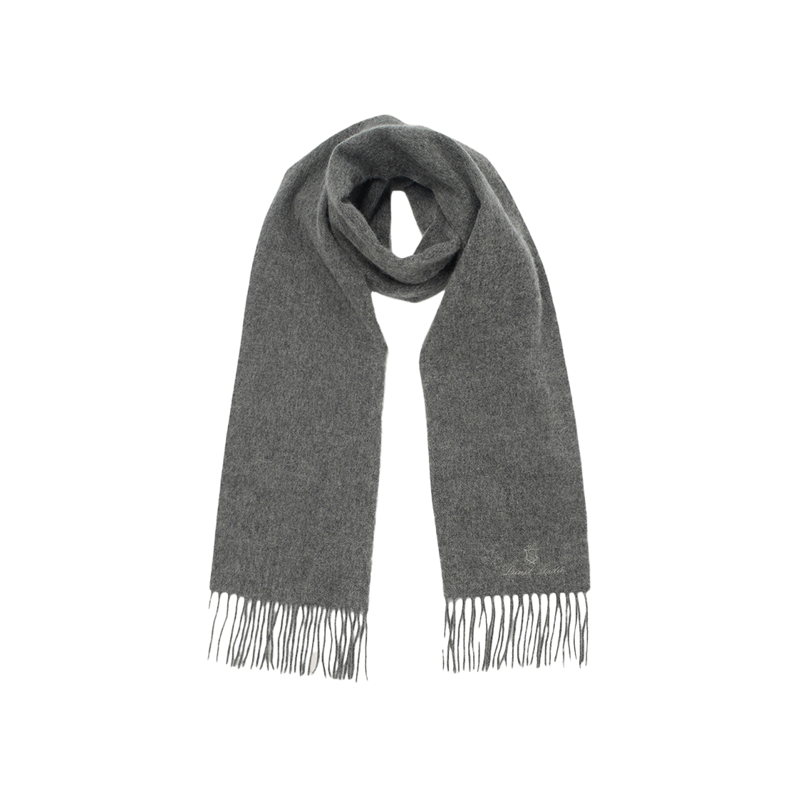 던스트 유니섹스 프린지 캐시미어 머플러 멜란지 그레이 | Dunst | KREAM