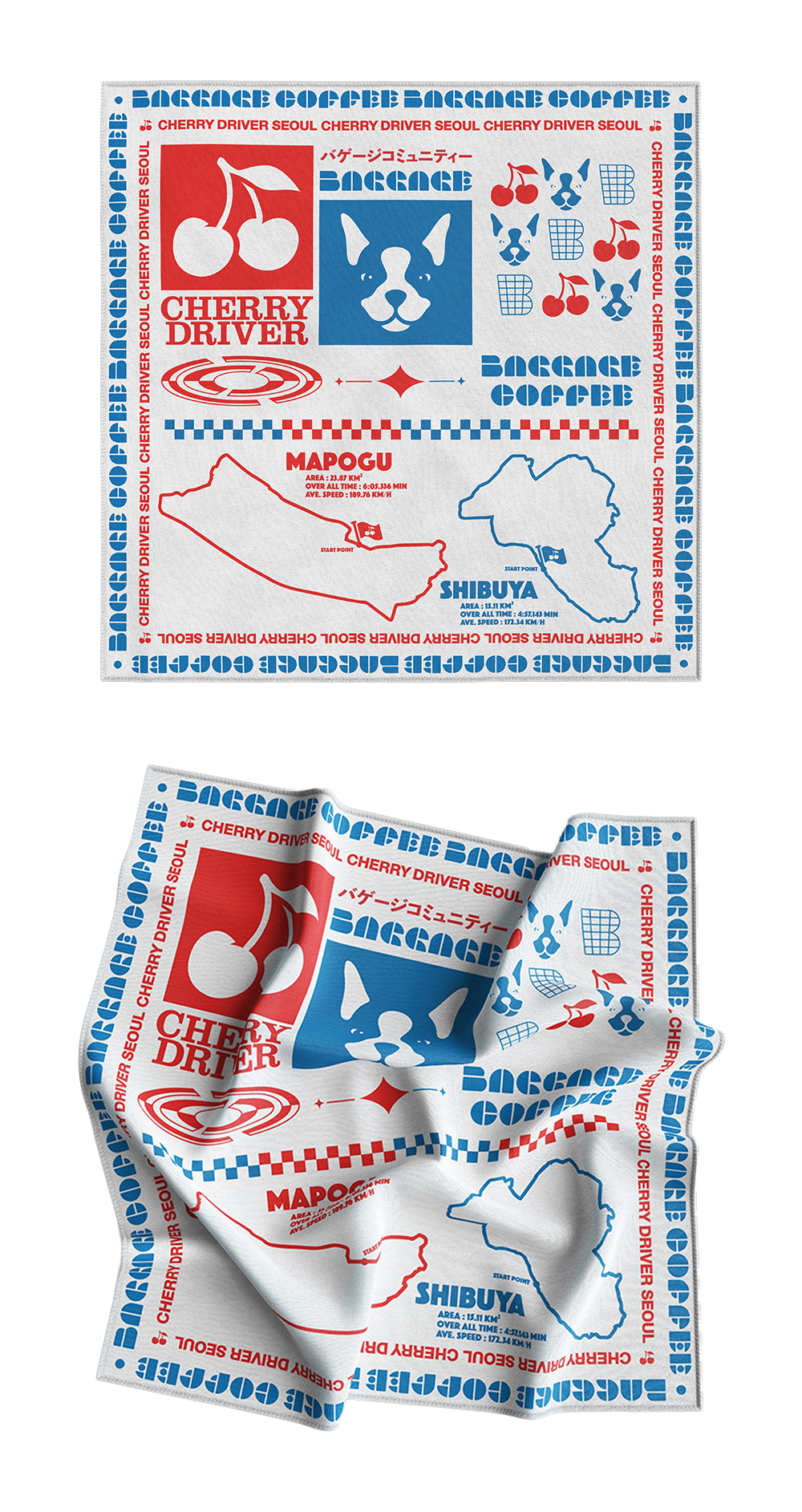 체리드라이버 X 배기지 커피 SP 반다나 | CHERRY DRIVER | KREAM