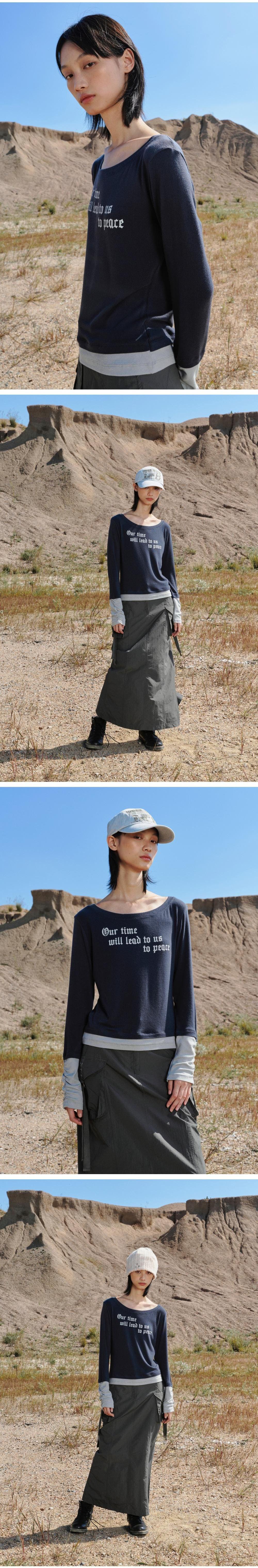 바우프 아워 레이어드 롱슬리브 차콜 | BAUF | KREAM