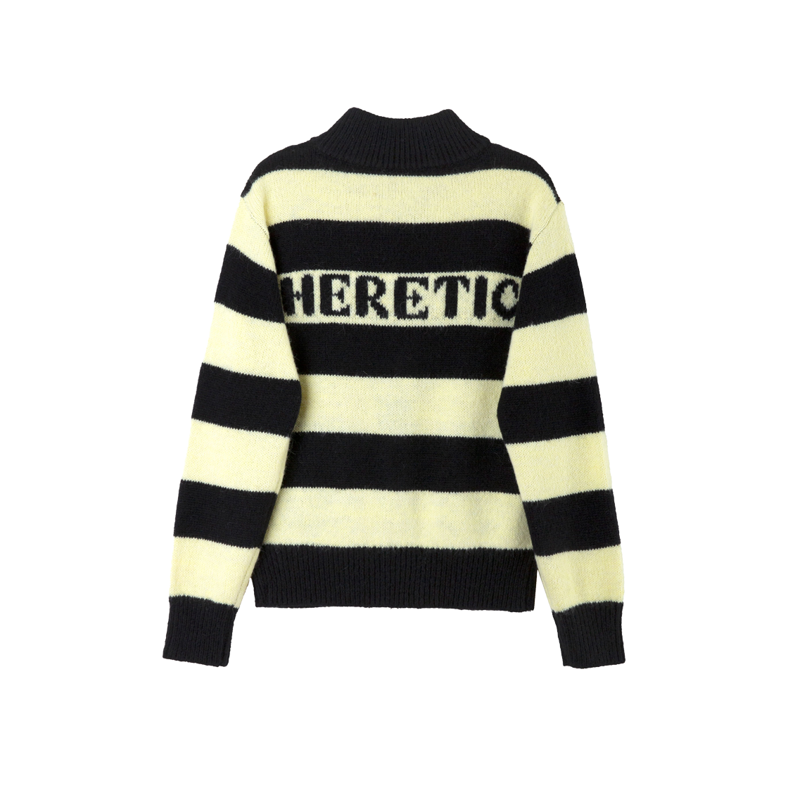 헤레틱 스트라이프 니트 짚업 재킷 버터 | HERETIC | KREAM
