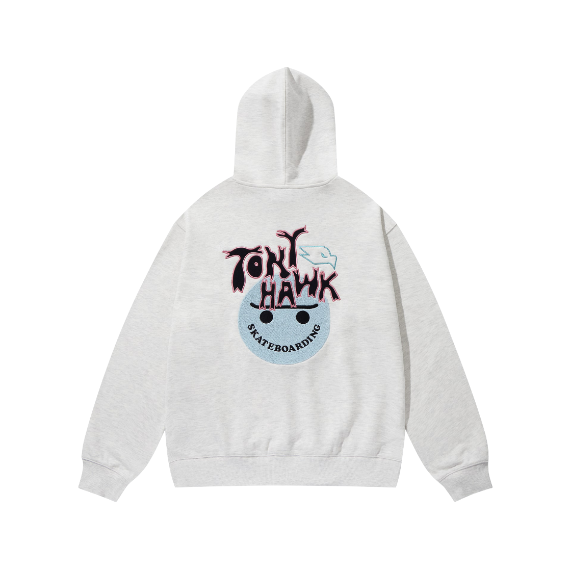 토니호크 스마일 부클 자수 그래픽 후디 오트밀 | TONY HAWK | KREAM