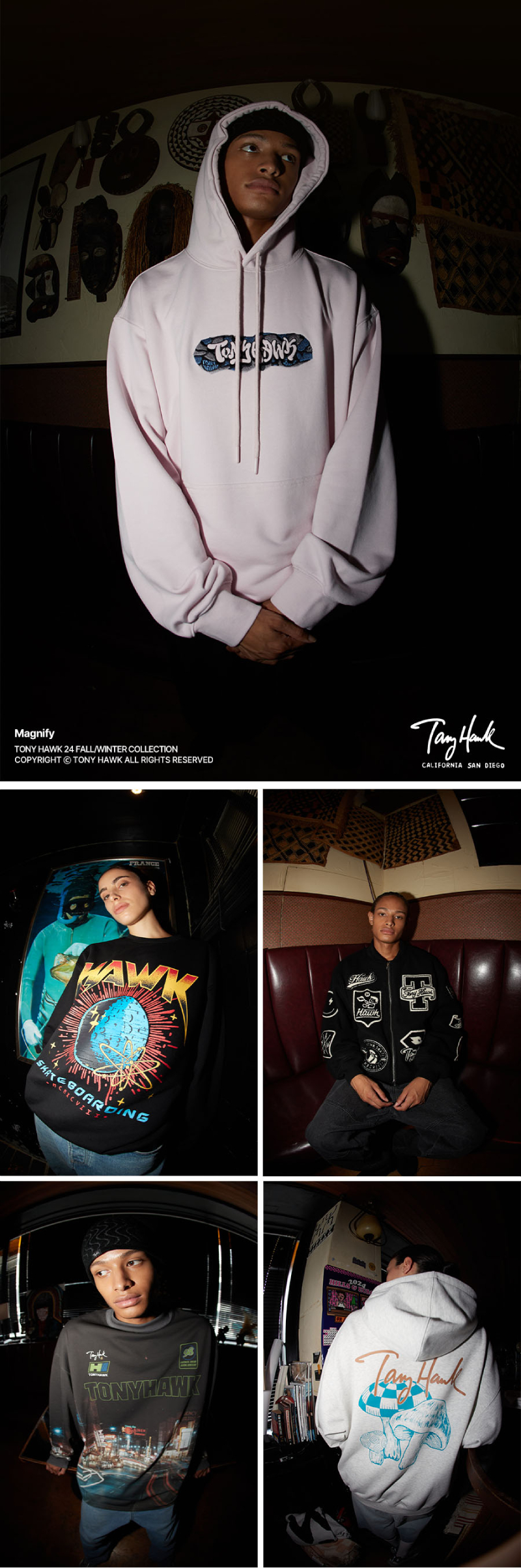 토니호크 유니버스 그래픽 맨투맨 블랙 | TONY HAWK | KREAM