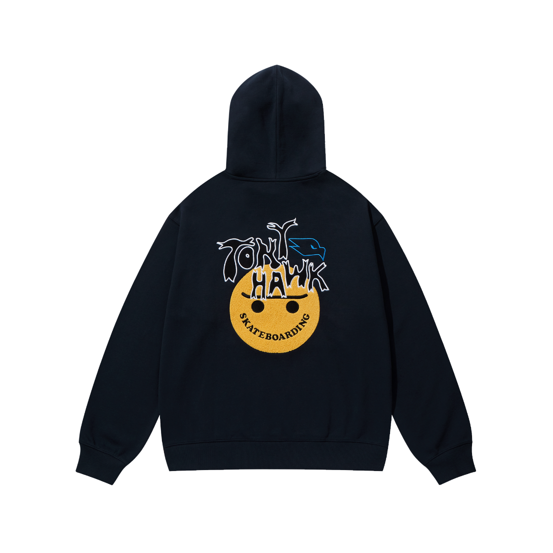 토니호크 스마일 부클 자수 그래픽 후디 네이비 | TONY HAWK | KREAM