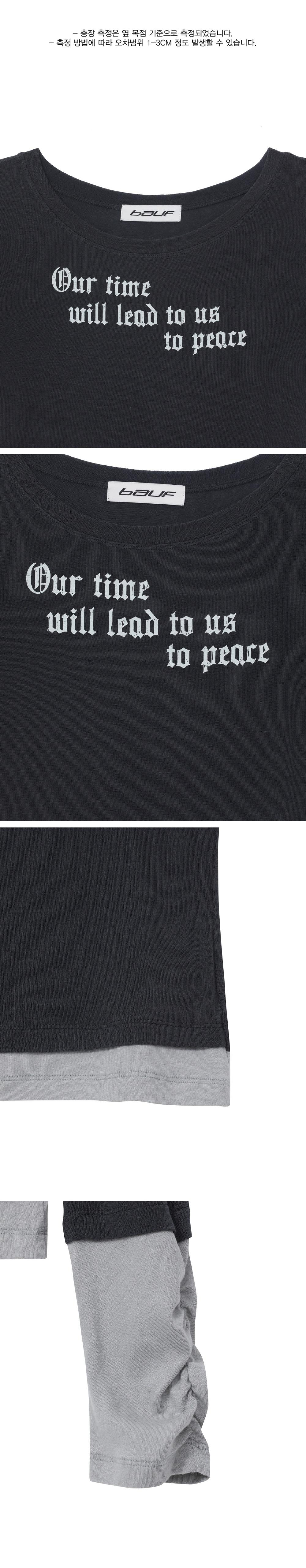 바우프 아워 레이어드 롱슬리브 차콜 | BAUF | KREAM