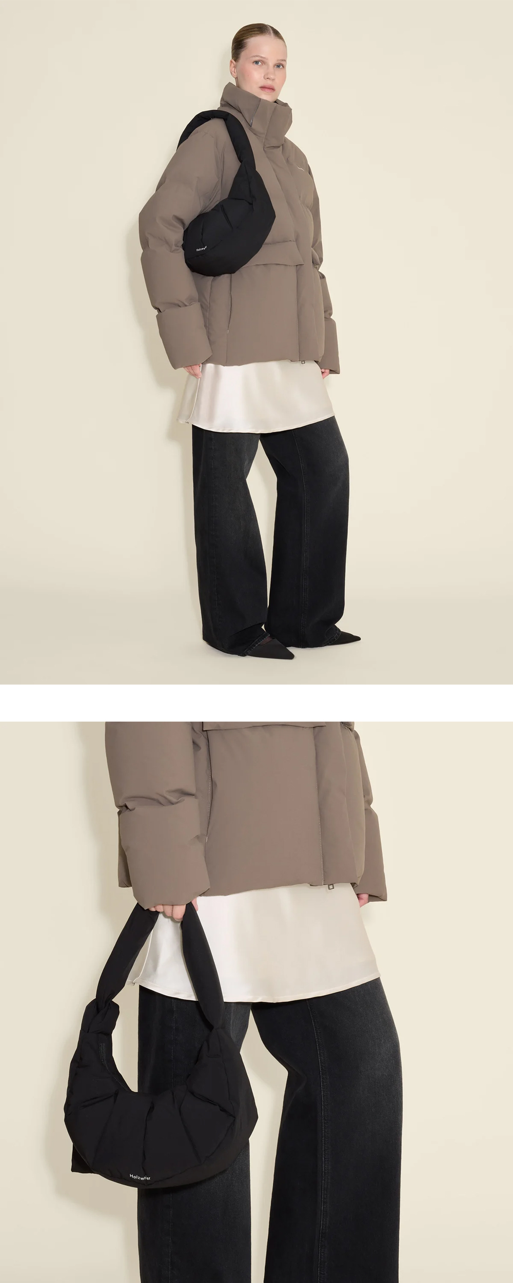 홀츠베일러 우먼 코쿤 다운 캐리 백 블랙 - 24FW | Holzweiler | KREAM