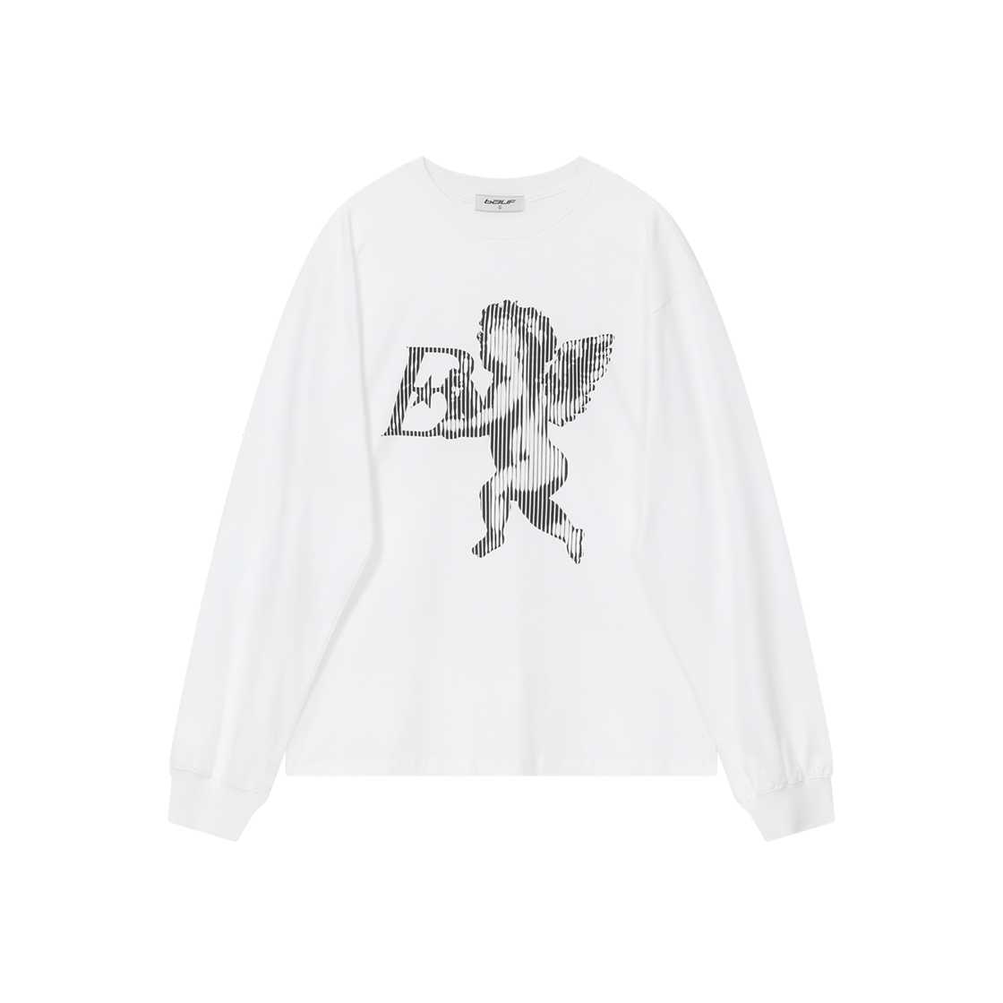 바우프 B 스타 엔젤 롱슬리브 화이트 | BAUF | KREAM