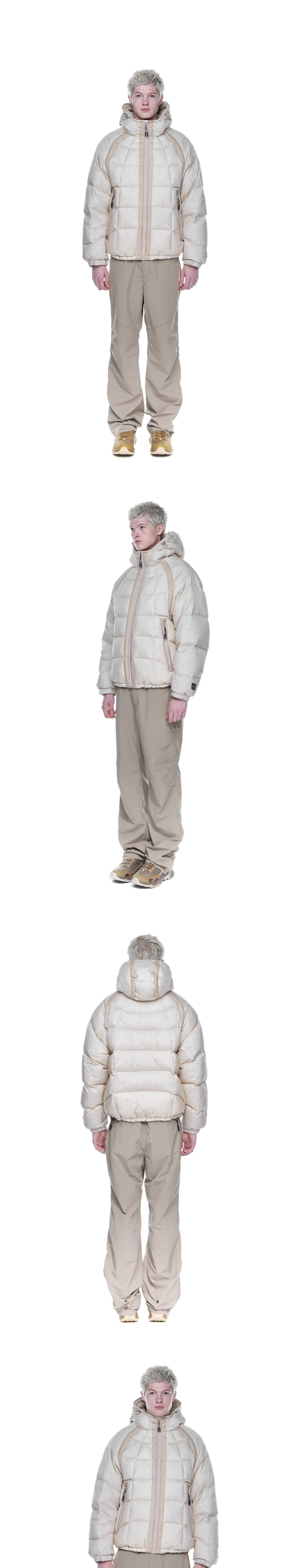 록히드마틴 웨이브 구스 다운 점퍼 VER.2 베이지 | LOCKHEED MARTIN | KREAM