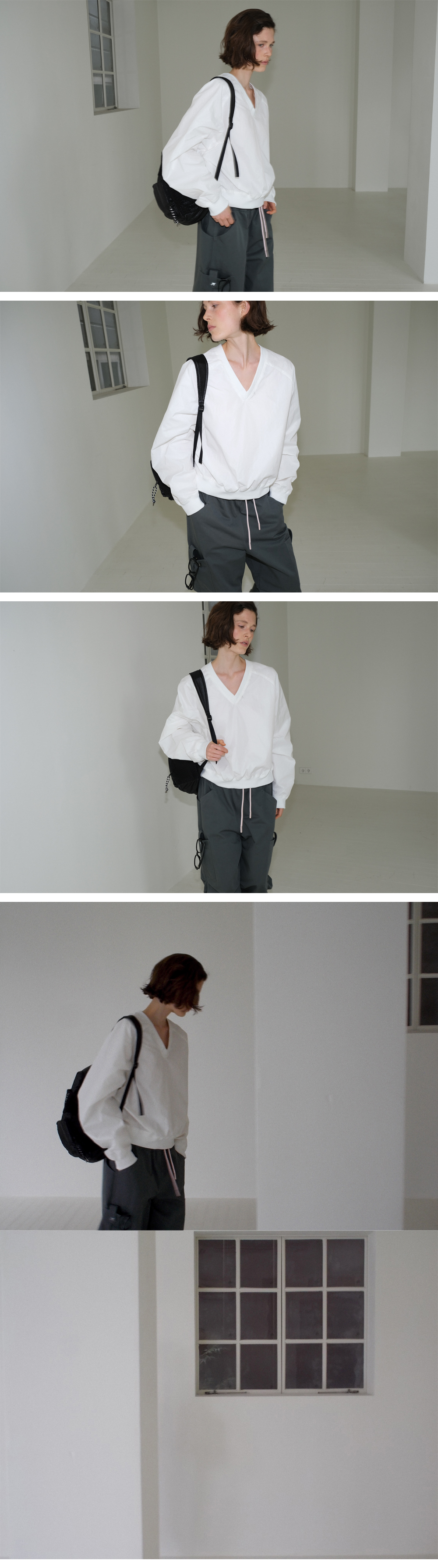 포에토 크러쉬 나일론 스웨트셔츠 아이보리 | FOETO | KREAM