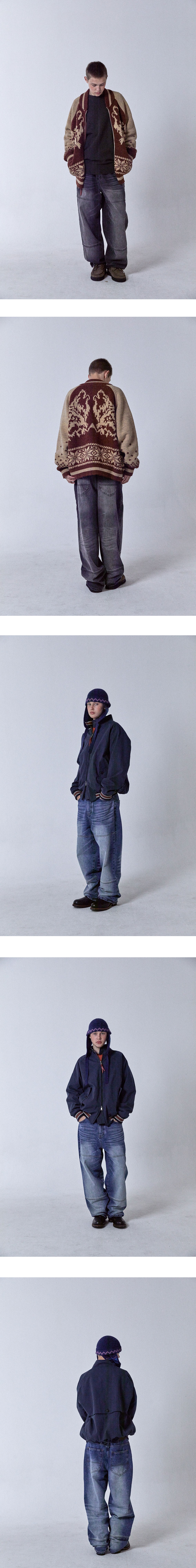 오가프 워시드 와이드 데님 팬츠 다크블루 | OGARP | KREAM