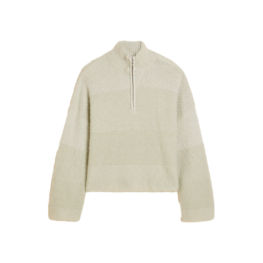 홀츠베일러 우먼 타인 하프 집 라이트 그린 믹스 - 24FW | Holzweiler | KREAM