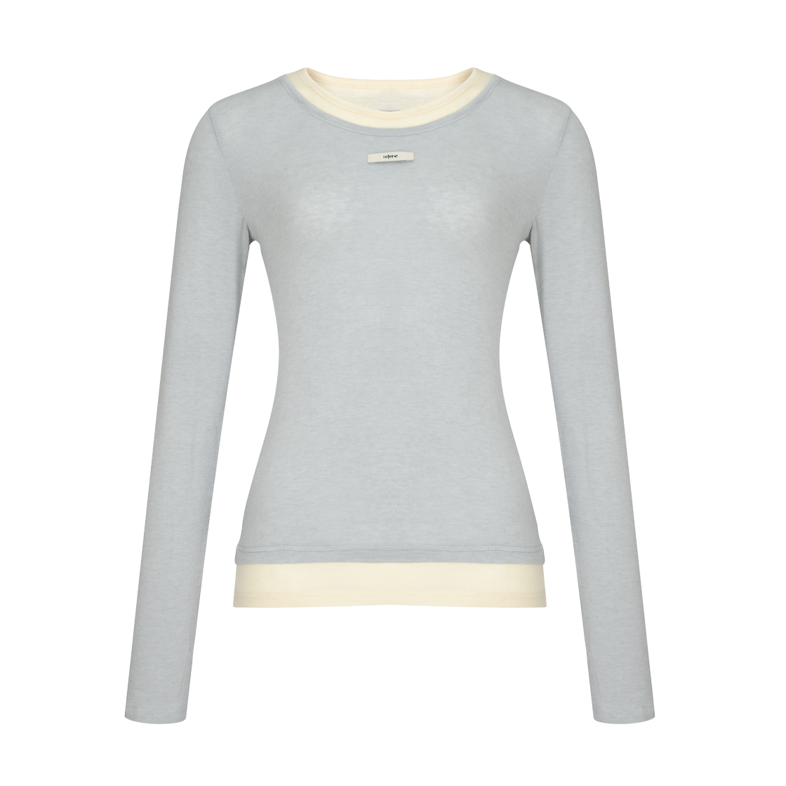 더블 레이어드 롱슬리브 티 그레이 | LETERIE | KREAM