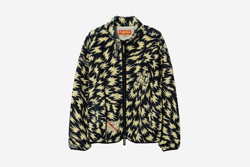 슈퍼패스트 x 한국타이어 볼트 플리스 집 자켓 네이비 & 옐로우 | Superfast | KREAM